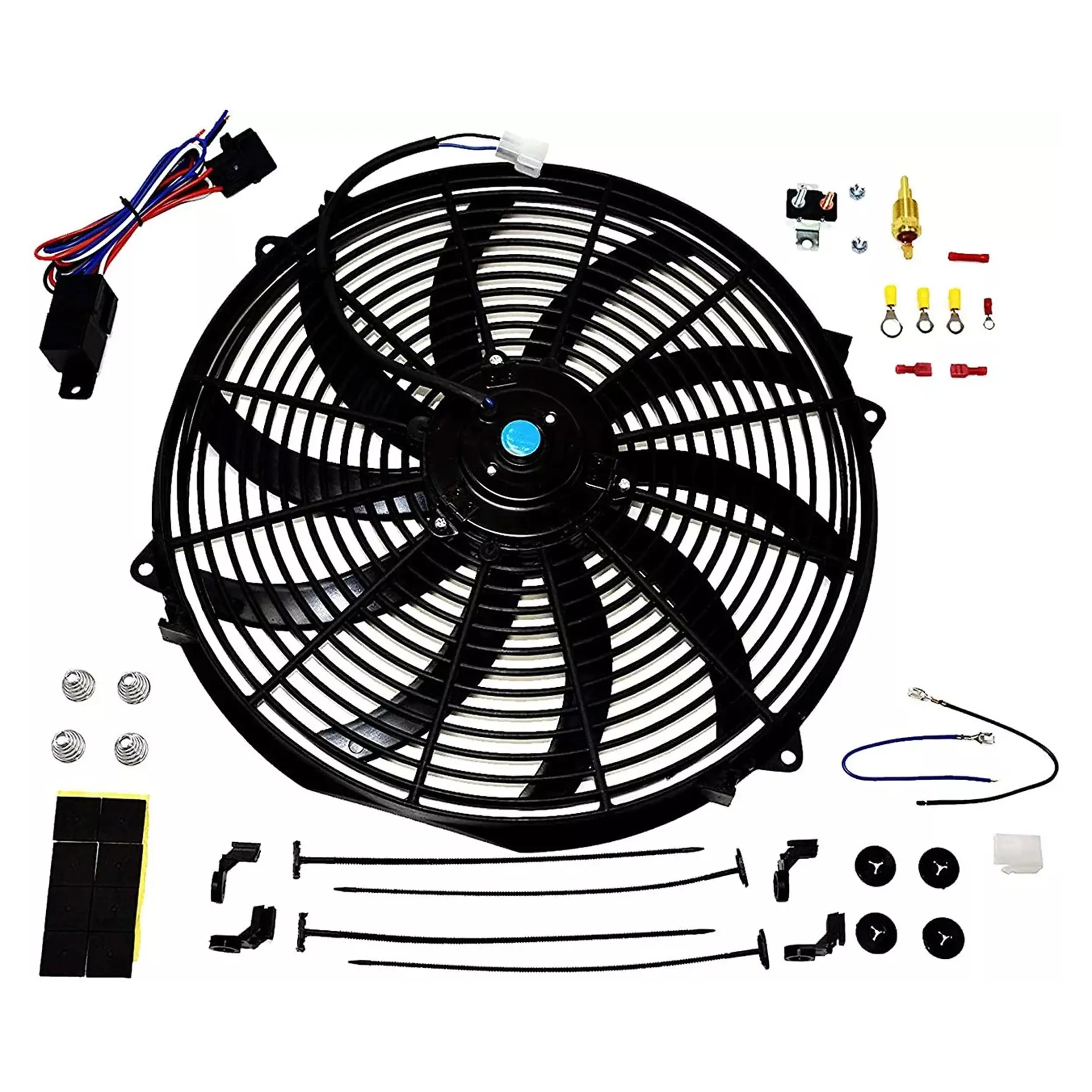 A-Team Performance 16" Electric Fan 3000 CFM Wiring Install Kit ...