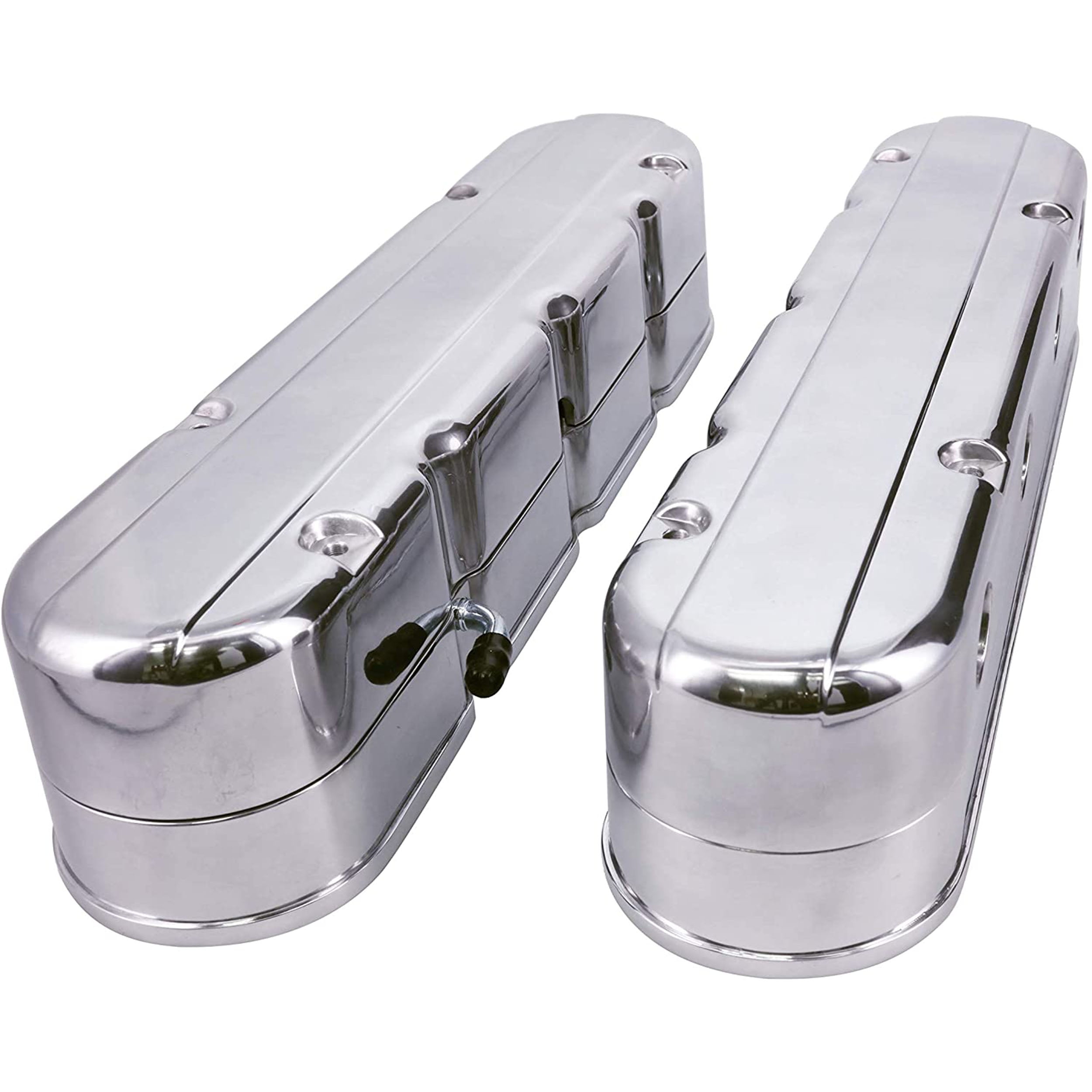 A-Team Performance Chevy SB GM LS Smooth Cast Aluminum Valve Covers V8 ...