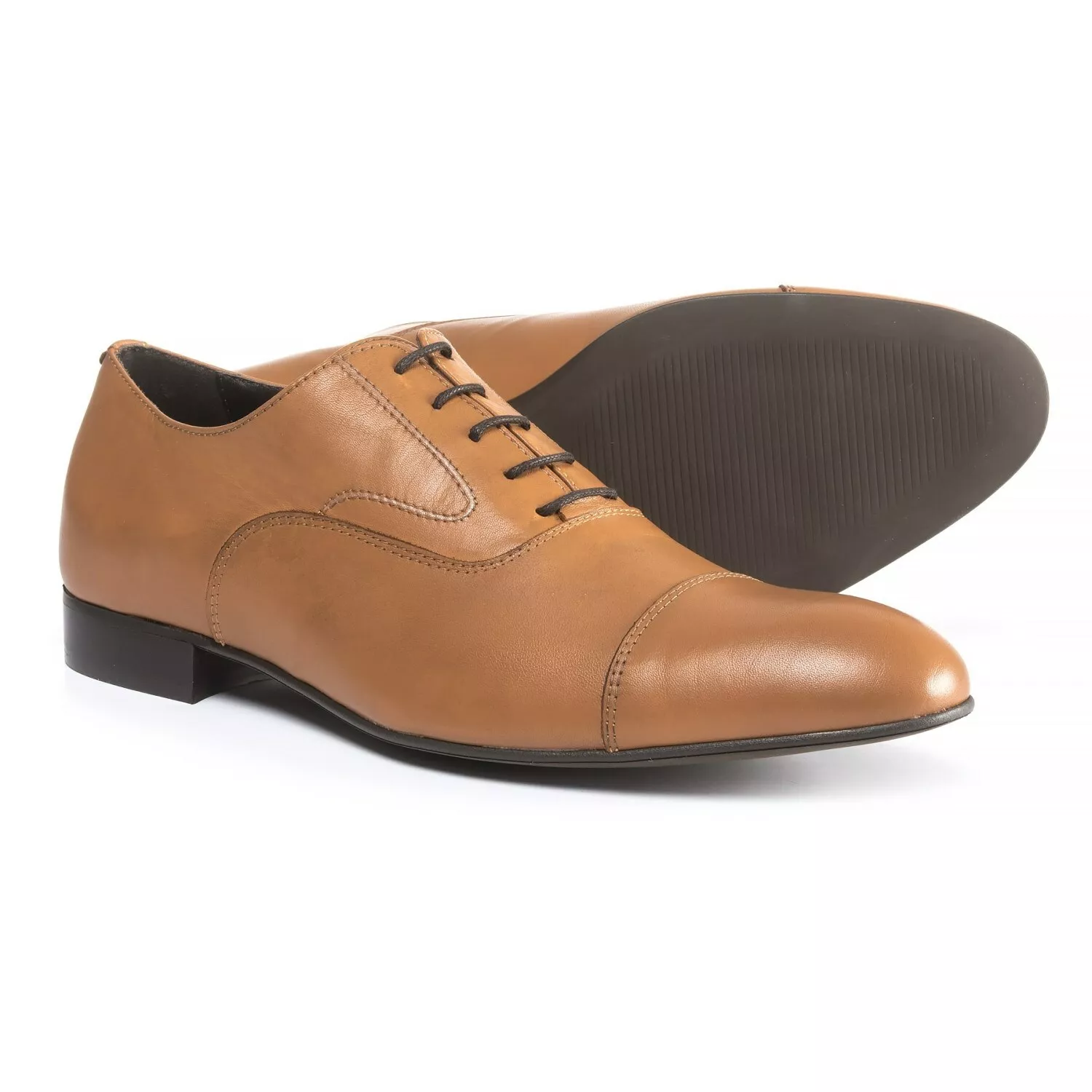 A. Testoni Made in Italy Diffusion Cap-Toe Oxford Shoes - Leather (For ...