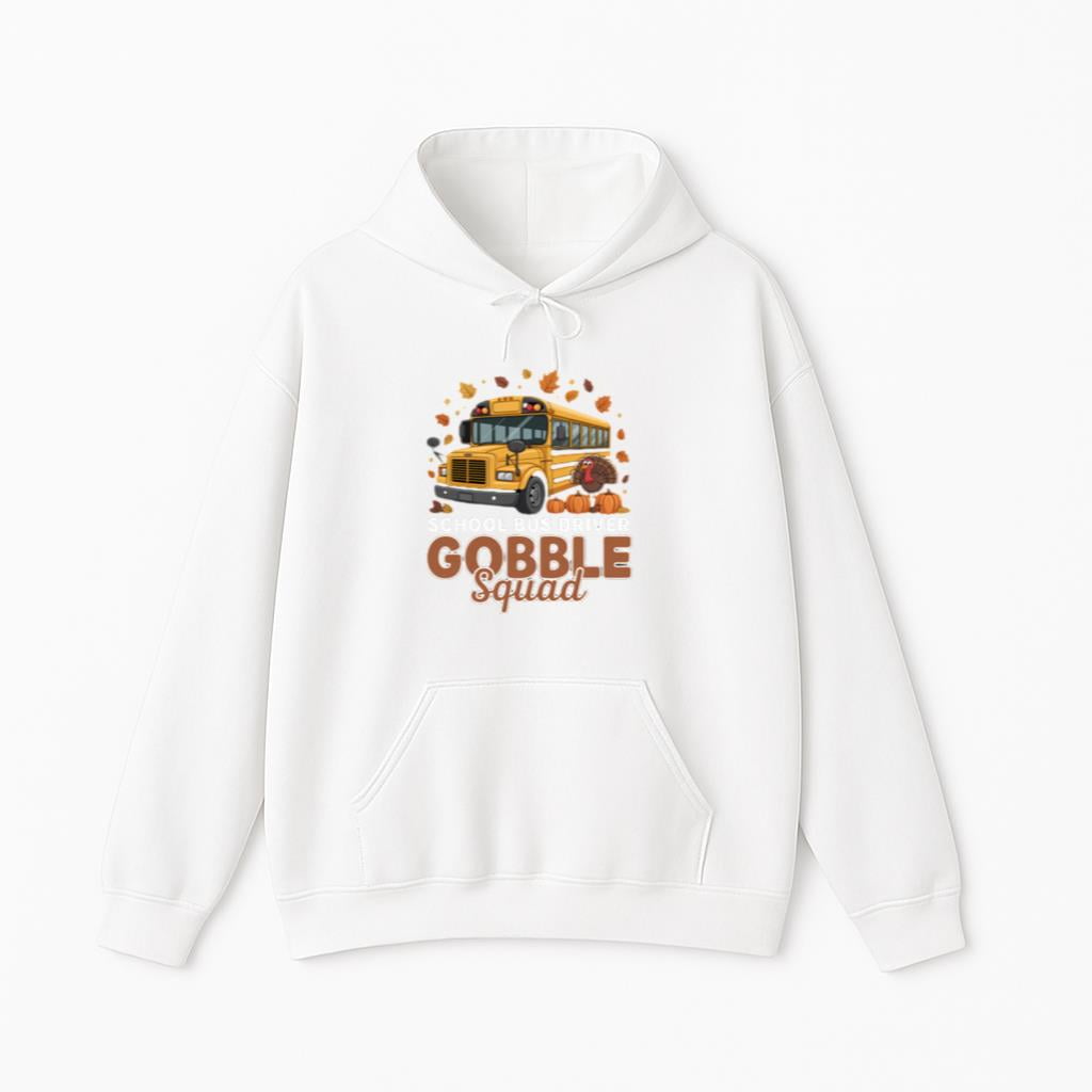 A Thanksgiving For The School Bus Driver Gobble Squad Themed Graphic ...