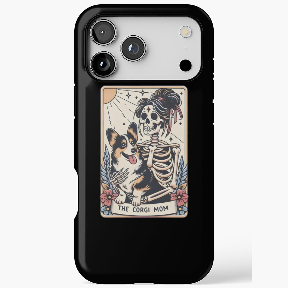 A The Corgi Mom Tarot Card Themed Cute Dog Art iPhone 11 through 17 Pro ...