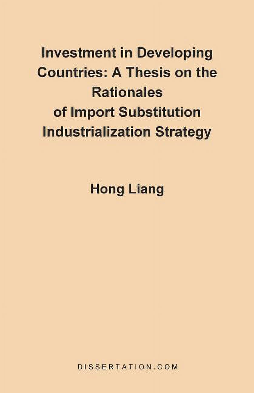 A Thesis on the Rationales of Import Substitution Industrialization ...