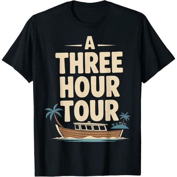 A Three Hour Tour Cruise Boat Retro T-Shirt - Walmart.com