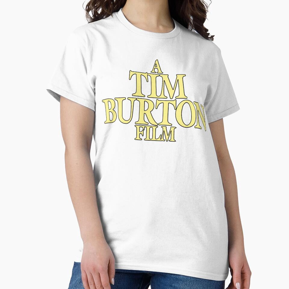 A Tim Burton Film Gothic Whimsical Dark Fantasy Cinematic Style Logo T ...