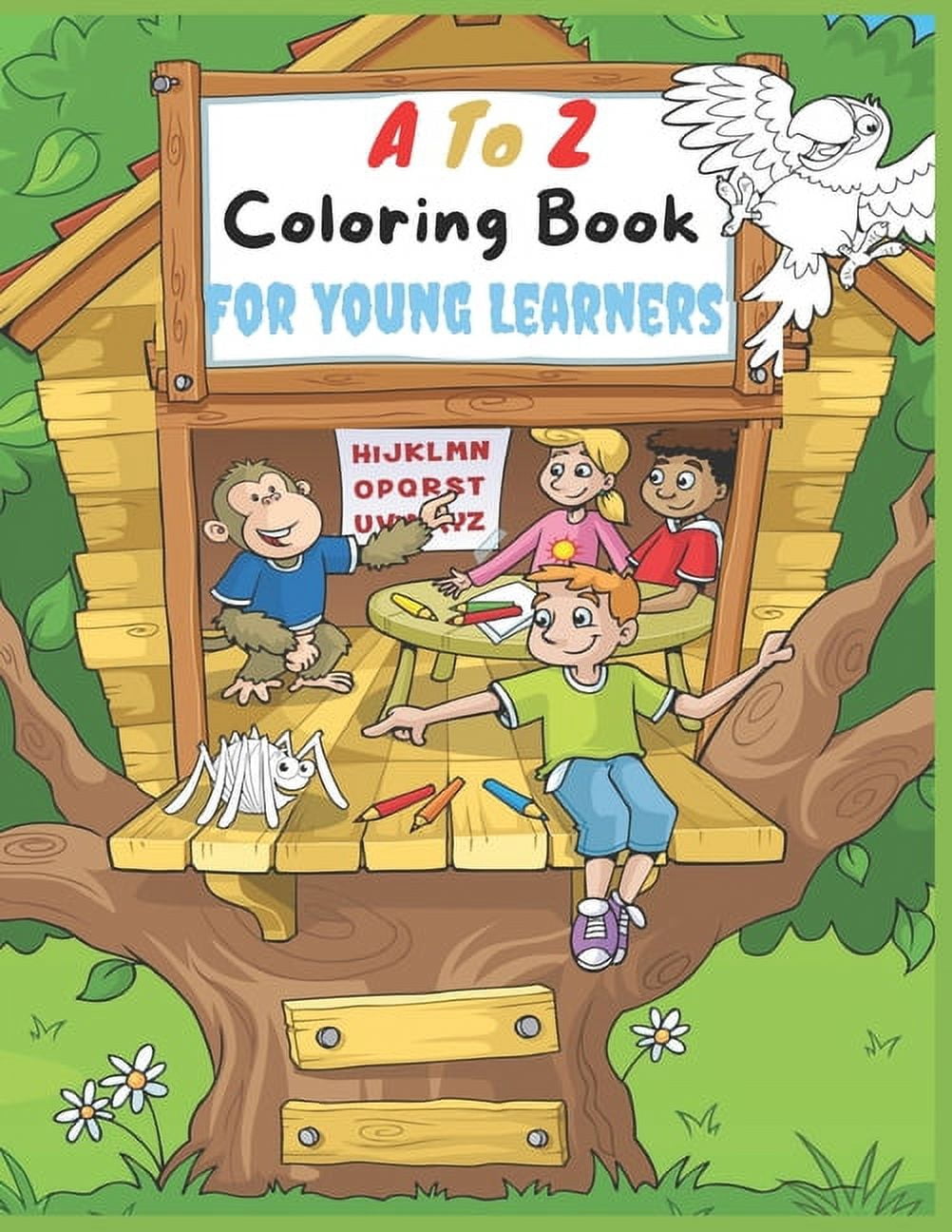 A To Z Coloring Book For Young Learners: Learning Letters, Alphabet ...