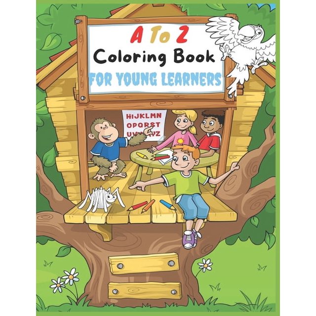 A To Z Coloring Book For Young Learners: Learning Letters, Alphabet ...