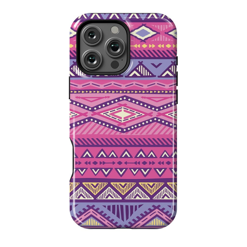 A Traditional And Geometric Aztec Themed Pattern Tough Case for iPhone ...