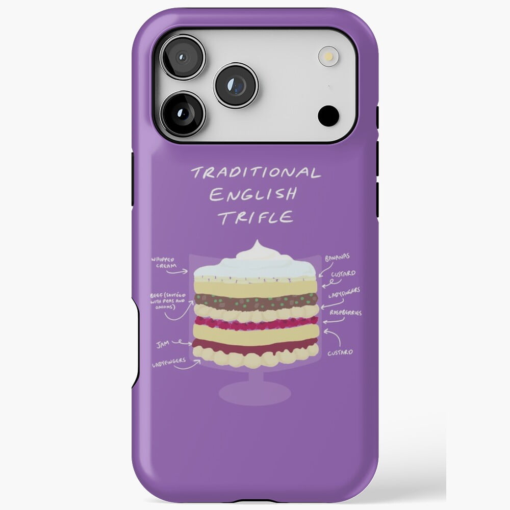 A Traditional English Trifle Dessert Themed Art iPhone 11 through 17 ...