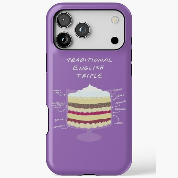 A Traditional English Trifle Dessert Themed Art iPhone 11 through 17 ...