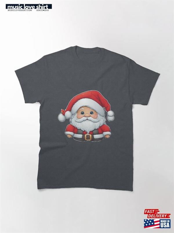 A Traditional Santa Claus In Animation Style Classic Unisex Comfort Tee ...