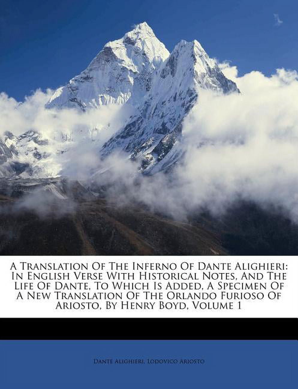 A Translation of the Inferno of Dante Alighieri : In English Verse with ...