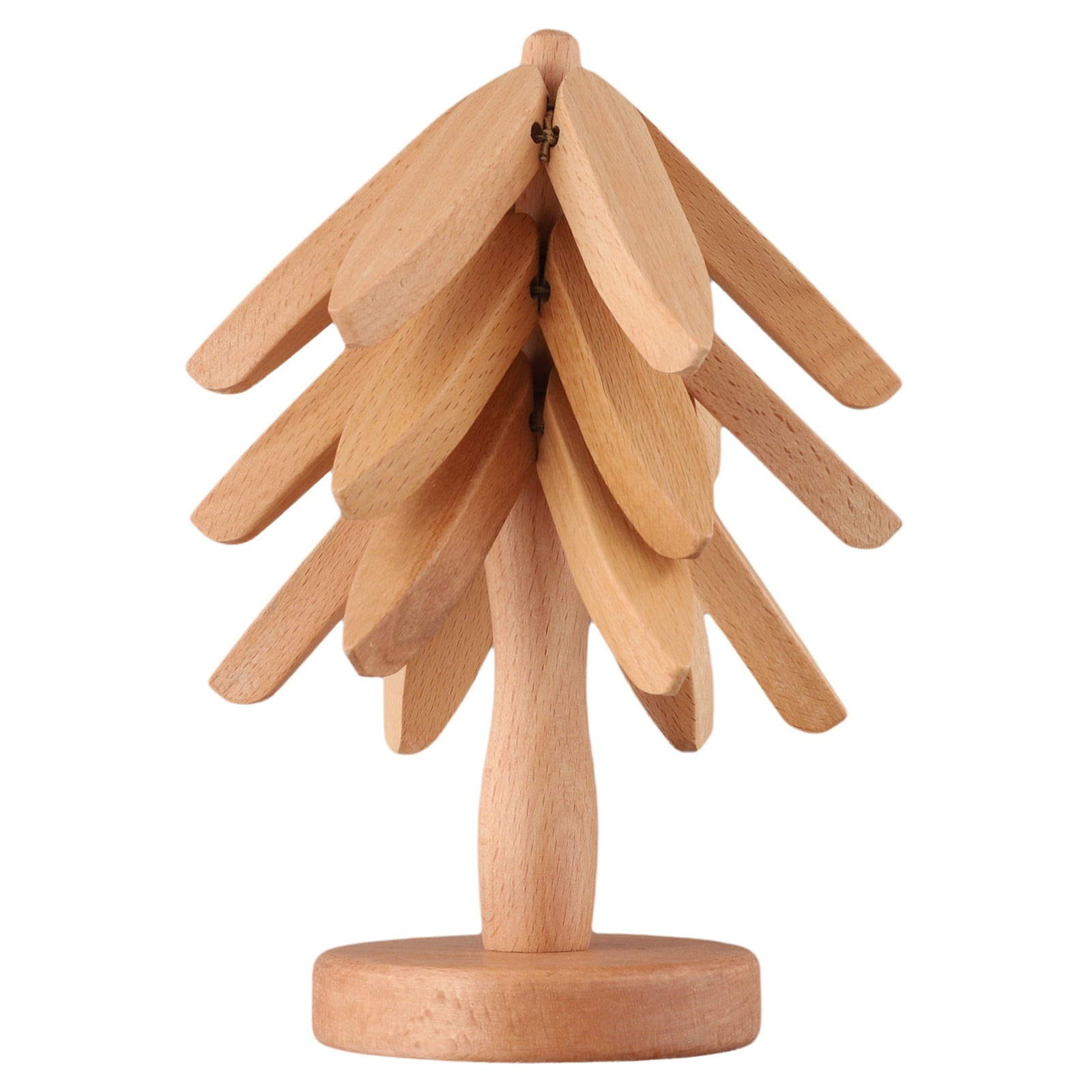 A Tree Beech Wood Ornament Heat Insulation Mat Creative Table Mat ...