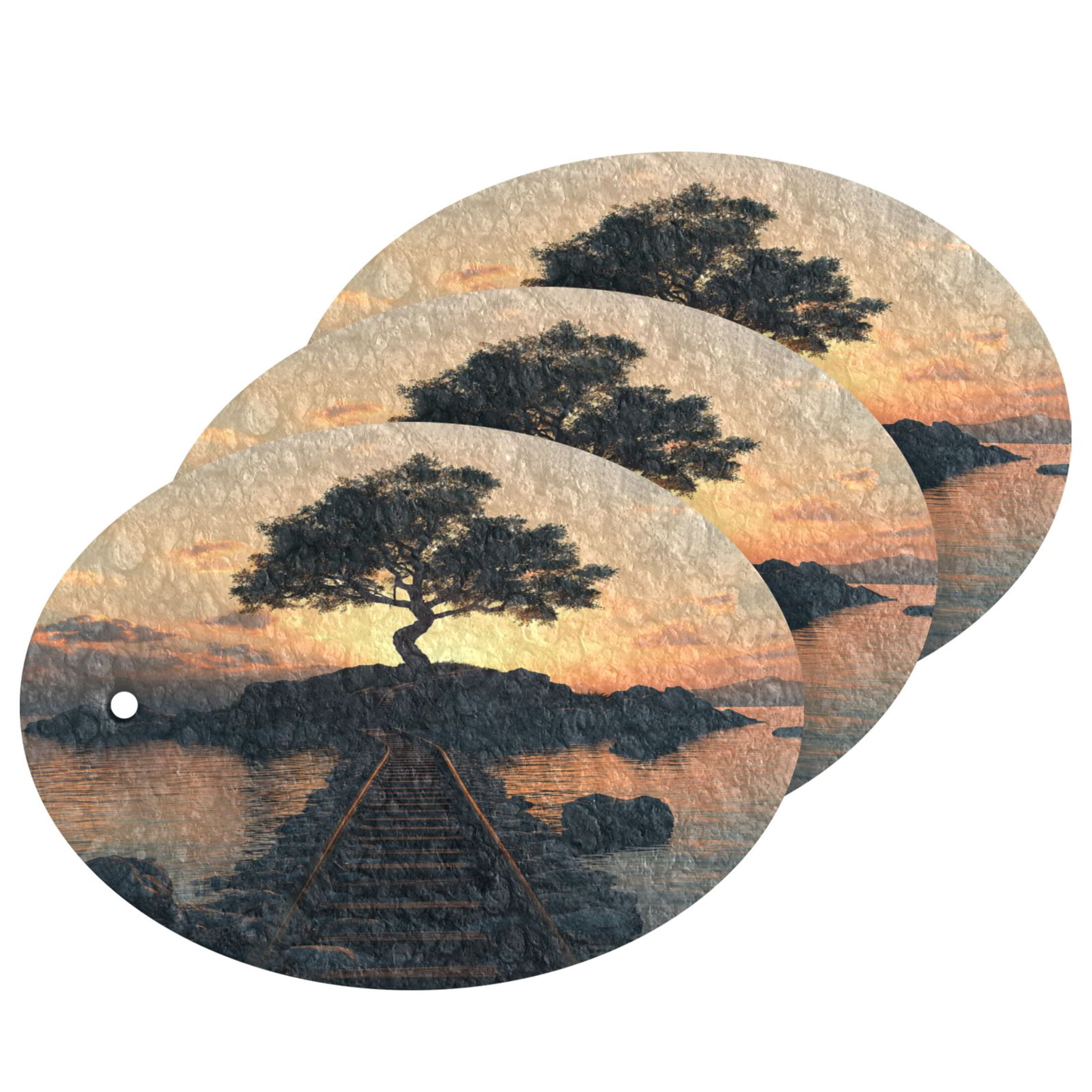 A Tree with Rocks and Train 3 Pack Dish Sponges Bulk Natural Sponges ...