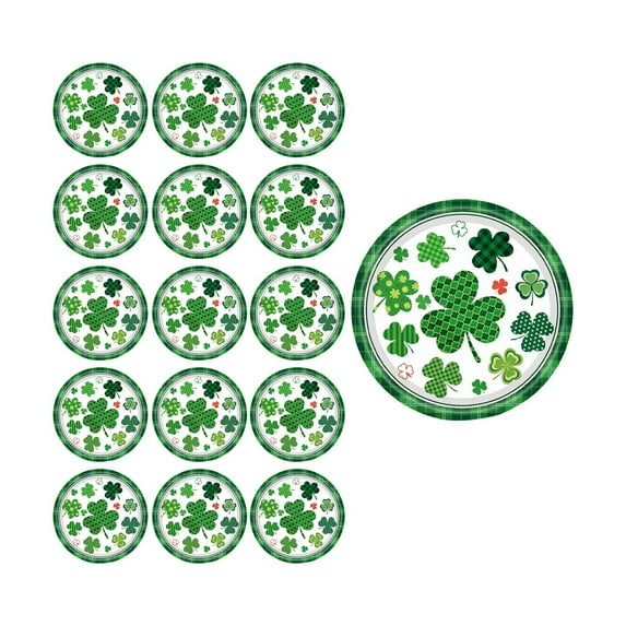 A Trefoil St. Patrick'S Day Theme Party Tableware Disposable Paper ...