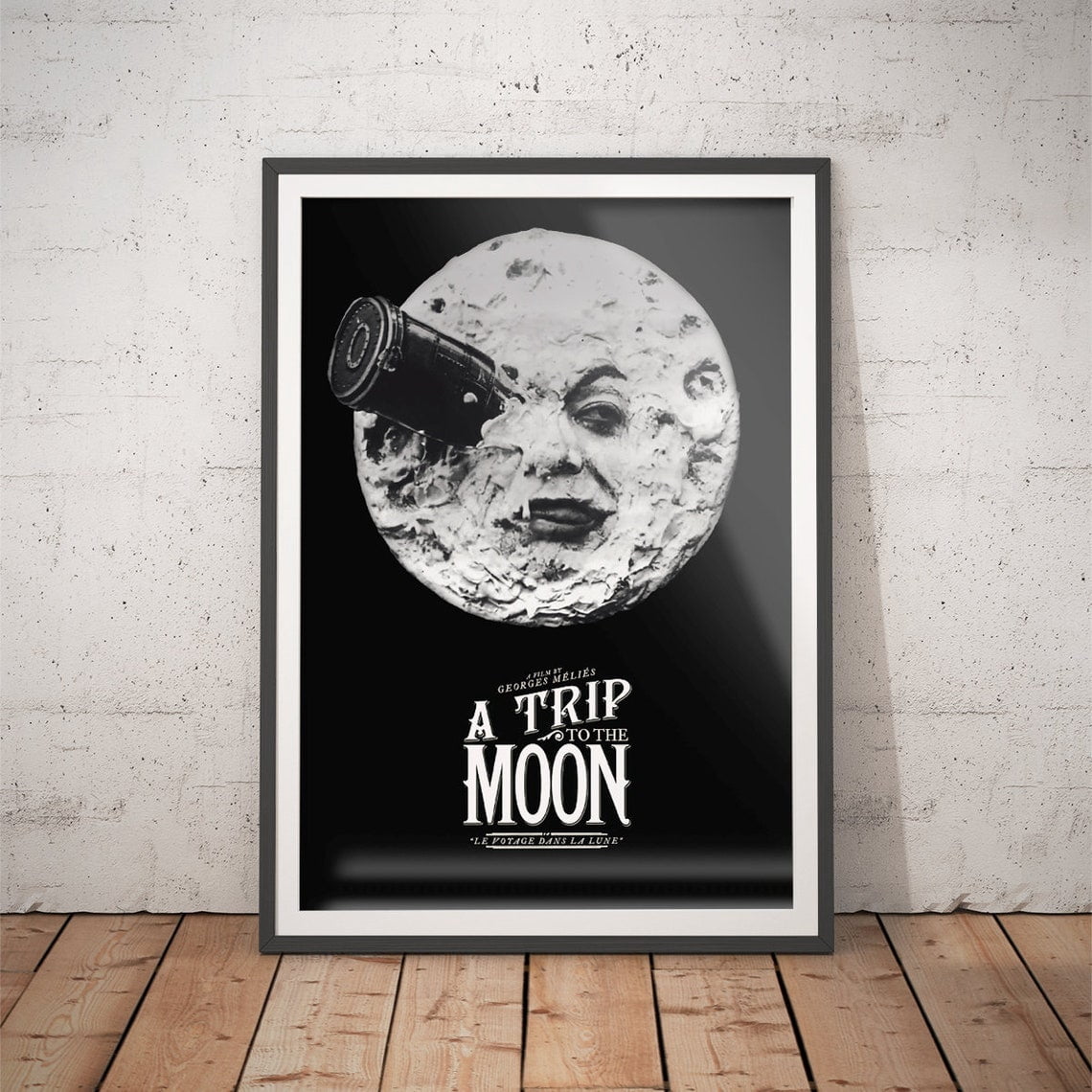 A Trip To The Moon Movie Poster, Classic Film Art Print, Unframed Paper ...