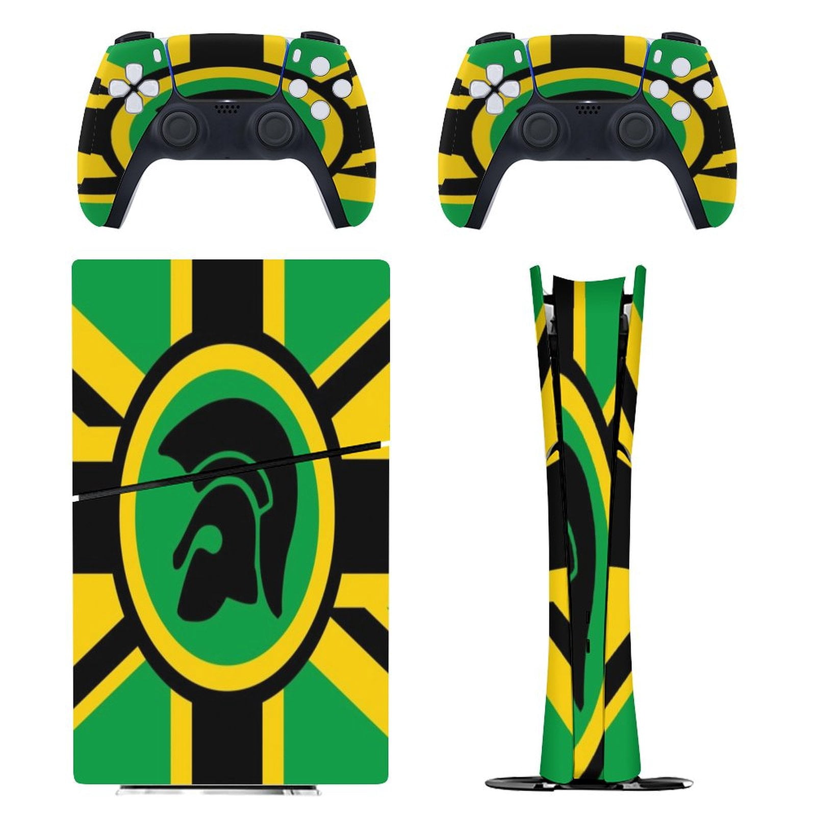 A Trojan Uk Flag in The Colors of Jamaica PS5/PS5 Pro/PS5 Slim Digital ...