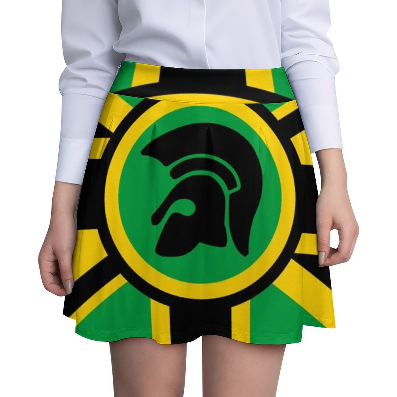 A Trojan Uk Flag in The Colors of Jamaica Women's Casual Mini Skirt ...