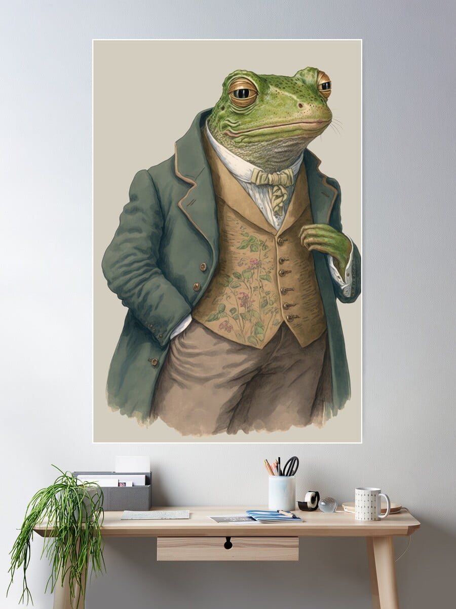 A True Gentleman Poster Wall Art, Modern Wall Decor For Living Room ...