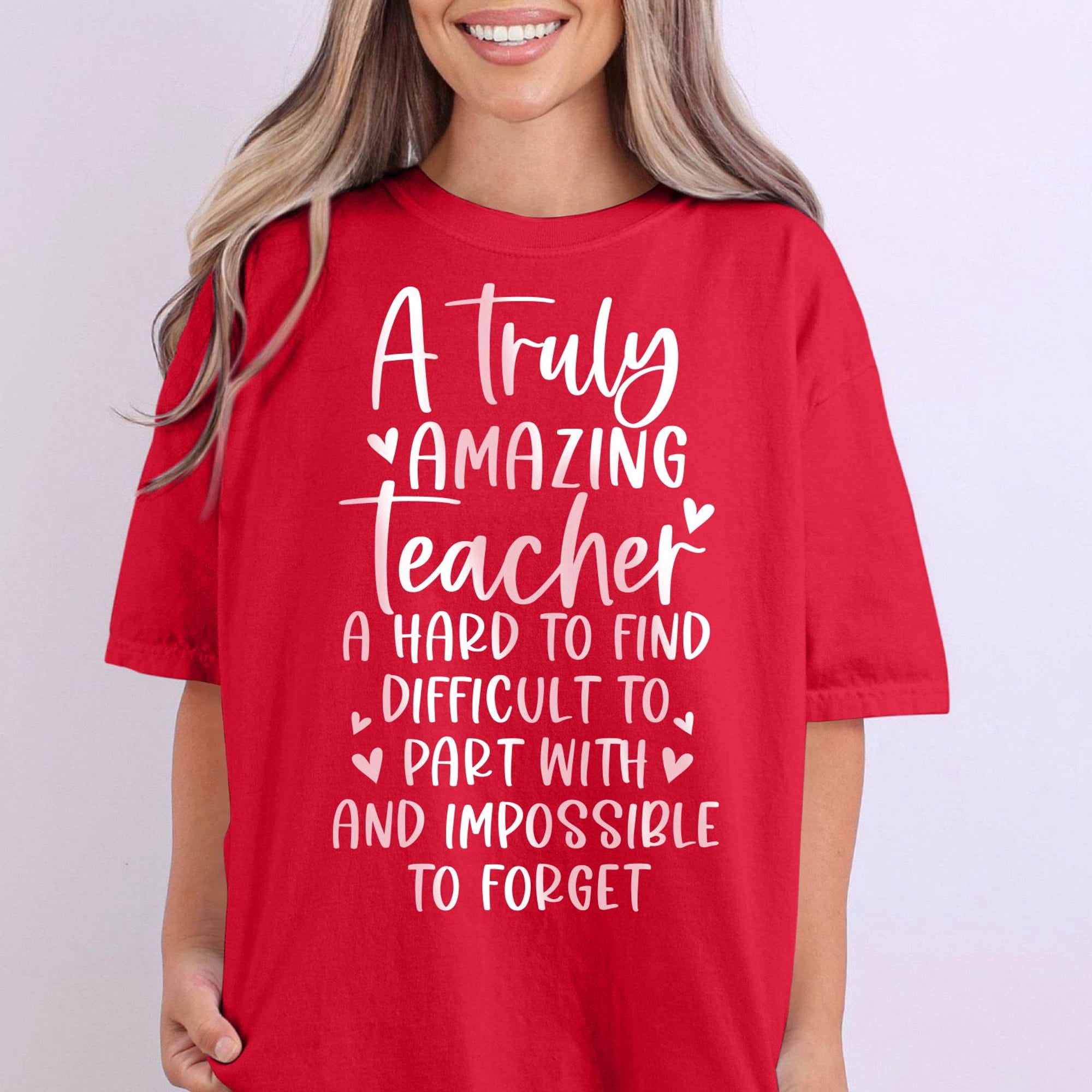 A Truly Amazing Teacher Shirt Teacher Appreciation Gift Back To School ...