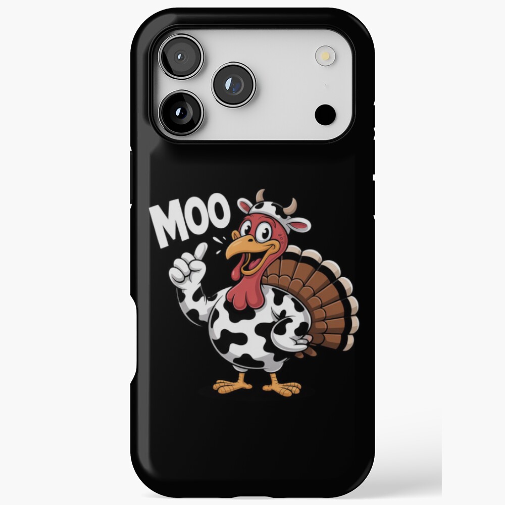 A Turkey Moo Funny Thanksgiving Holiday Cow Turkey Case for iPhone 11 ...