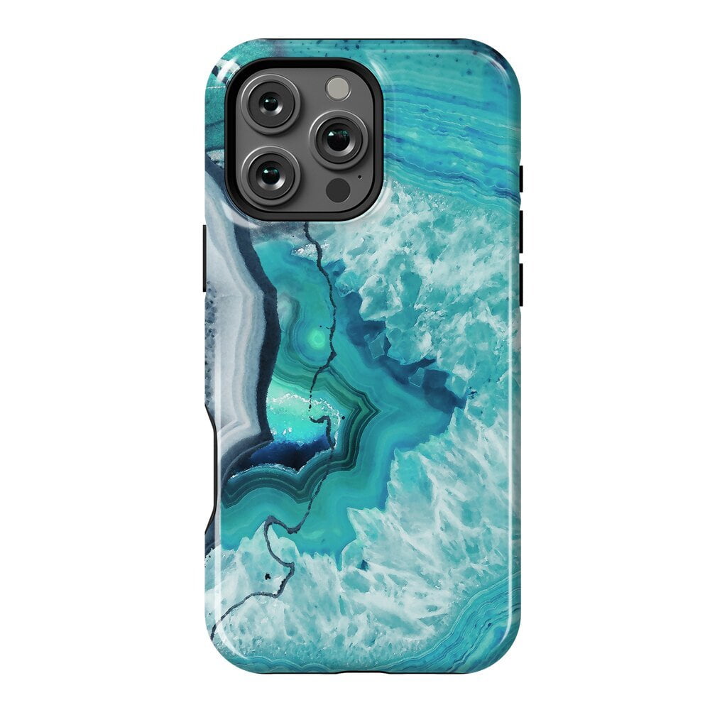A Turquoise Agate Geode Marble Themed Texture Design Tough Case for ...