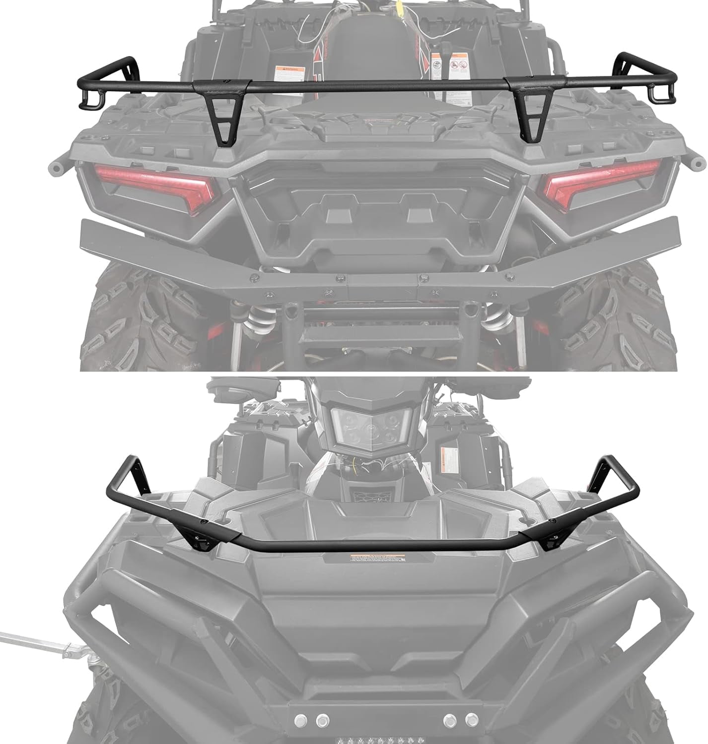 A & UTV PRO Front & Rear Rack Extender 4" for Polaris Sportsman XP 1000 ...