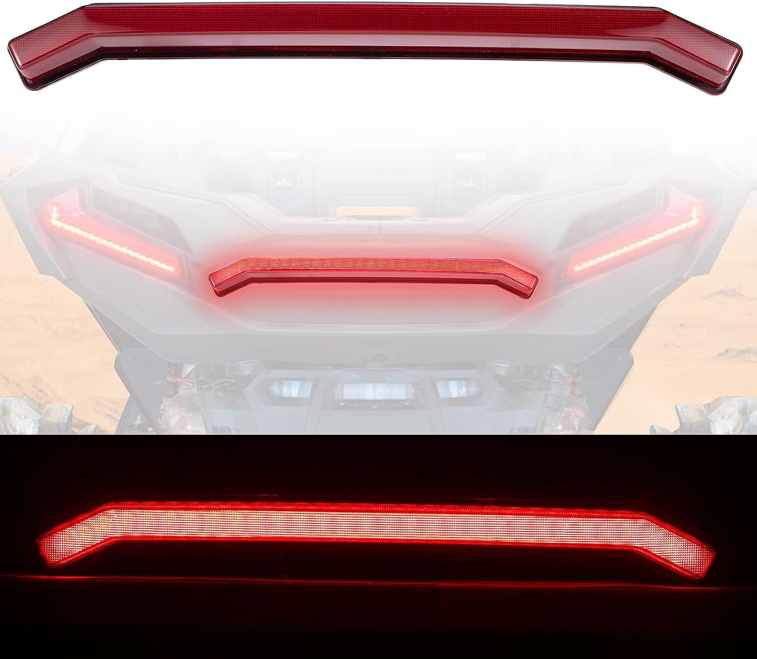 A & UTV PRO Rear Center Tail Light for 2017-2021 Polaris RZR XP 1000 ...