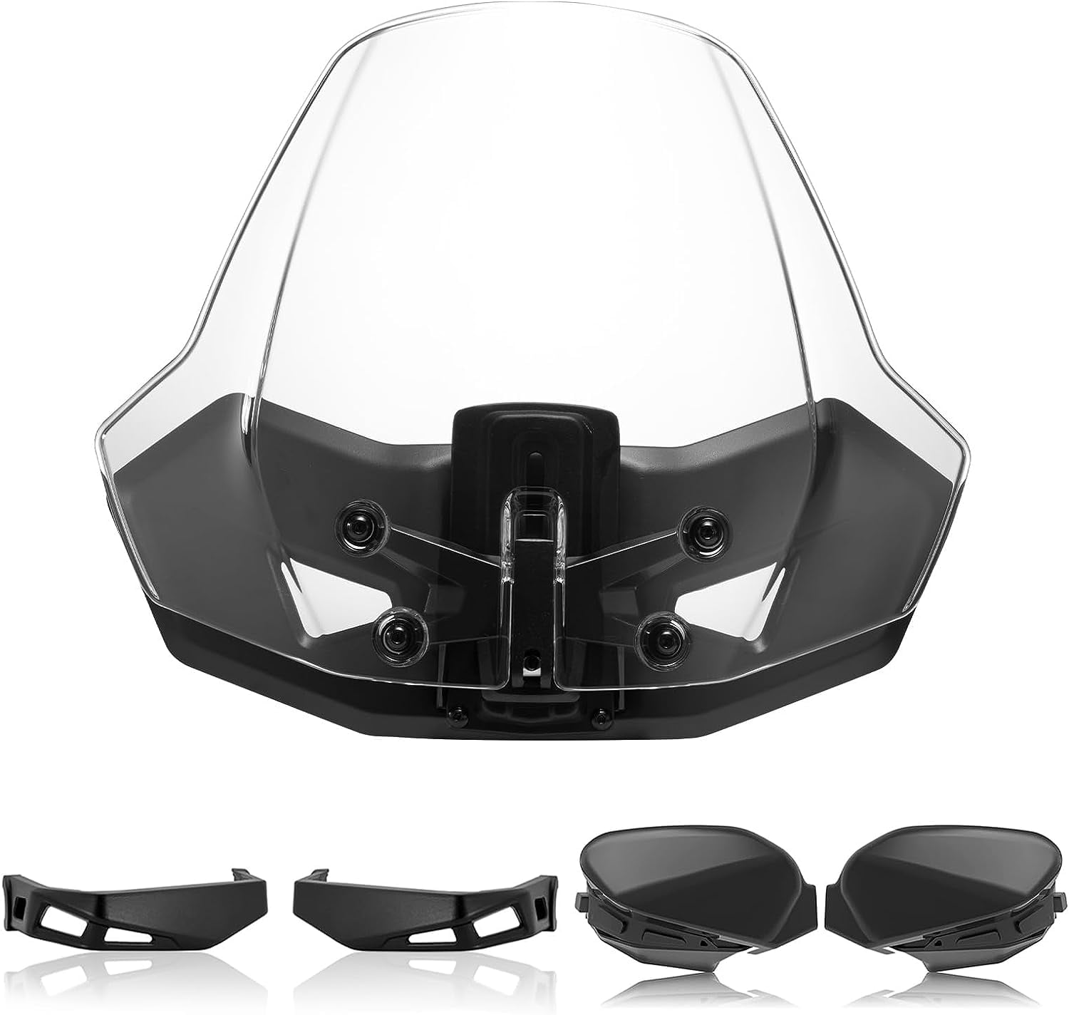 A & UTV PRO Sport Windshield & Aluminum Plastic Handguards Kit for Can ...