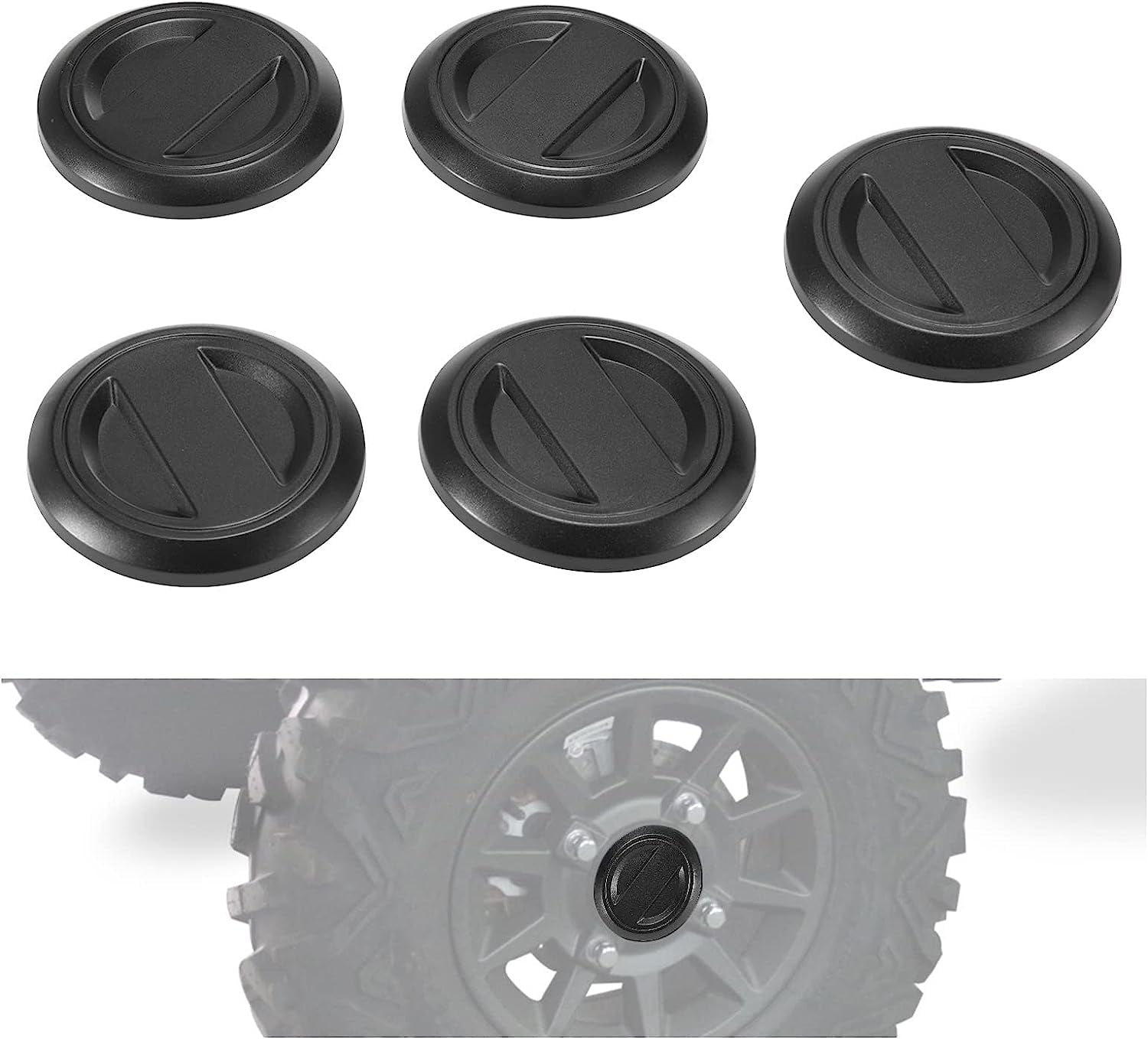 A & UTV PRO Tire Wheel Hub Caps for 2017-2021 Polaris RZR 1000 XP ...