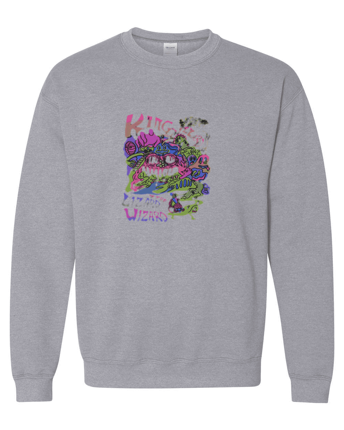 A Unique King Lizard And Lizard Wizard Fantasy Design Graphic Art ...