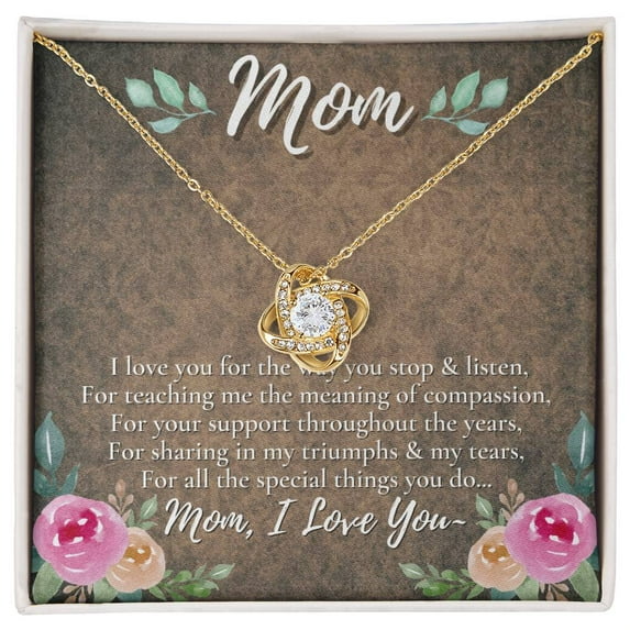A Unique Mom, A Beautiful Necklace Honoring A Mother'S Love And Timeless Devotion, White ...