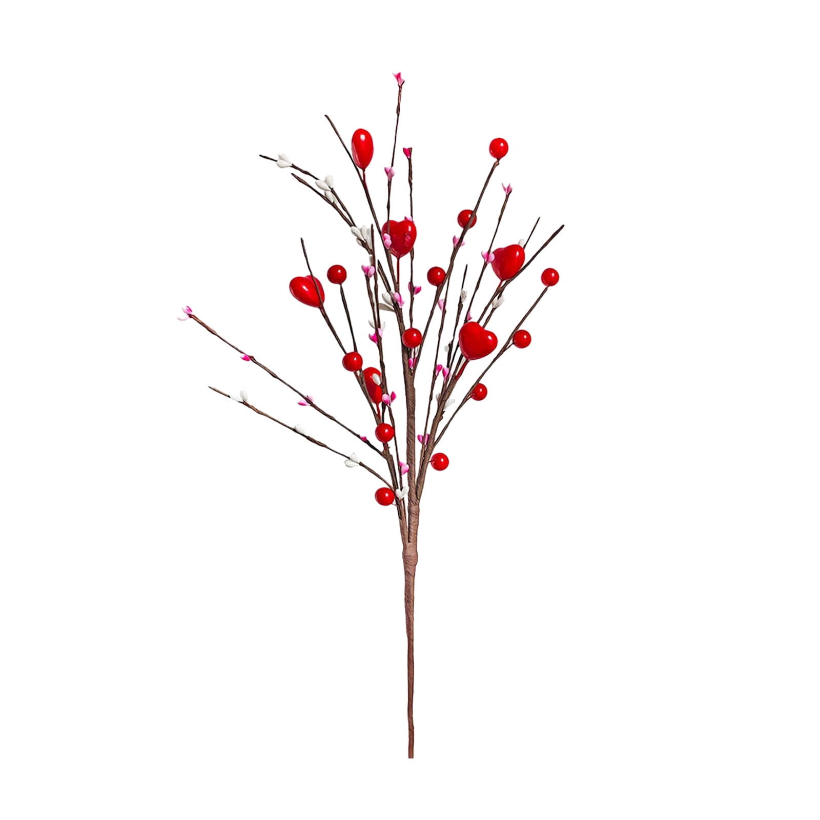 A Valentines Day Heart Arrangement Holiday Heart Pulp Sprigs Artificial ...