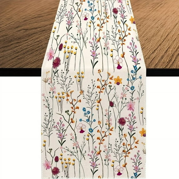 A Variety Of Plant Cartoon Prints Dining Table Coffee Table Holiday ...