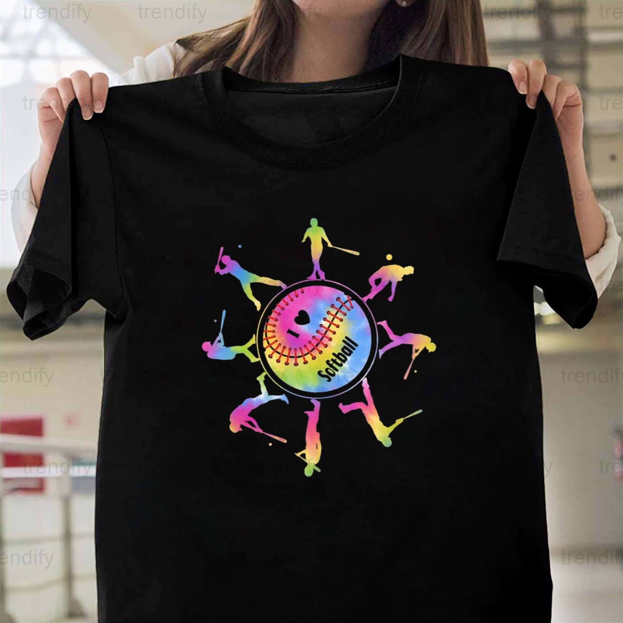 A Vibrant Colorful Softball for Sports Lovers, Players, and Fans ...