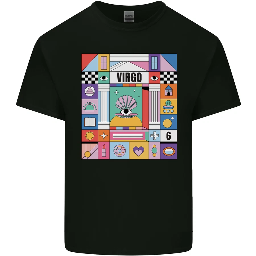A Vibrant Virgo Star Sign Zodiac Astrology Graphic Cotton Tee Shirt,for ...
