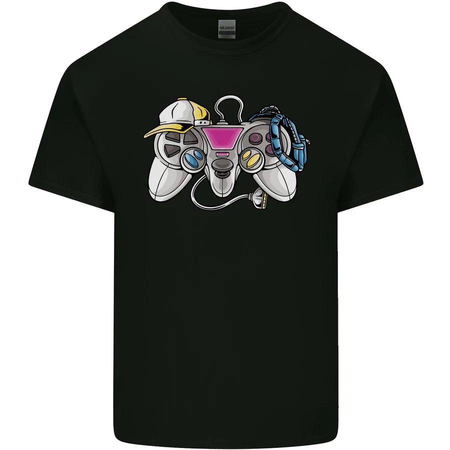 A Video Game Console Controller Retro Gaming Joystick Cotton Tee,for ...