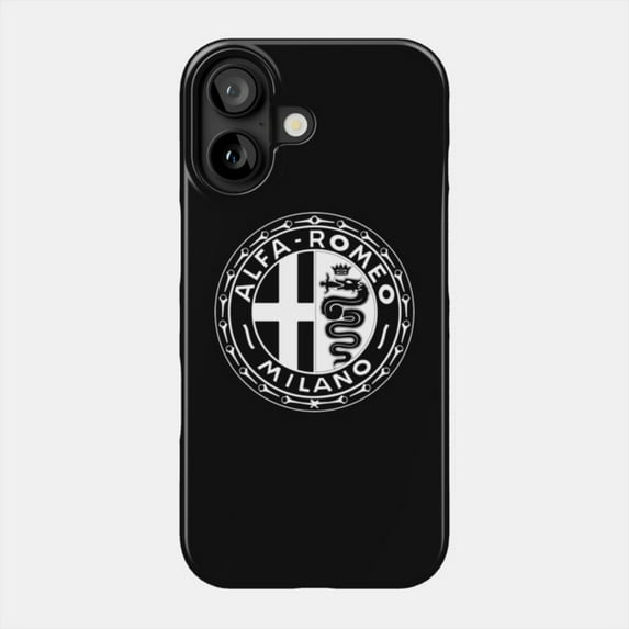 A Vintage Black and White Logo for an Italian Car Brand for iPhone 11 ...