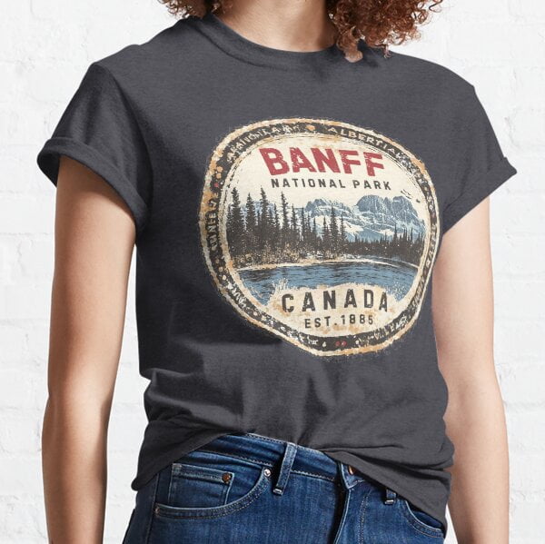A Vintage Emblem of Banff National Park - Canada Classic T-Shirt ...