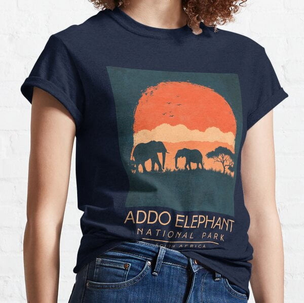 A Vintage Illustration Of Addo Elephant National Park South Africa ...