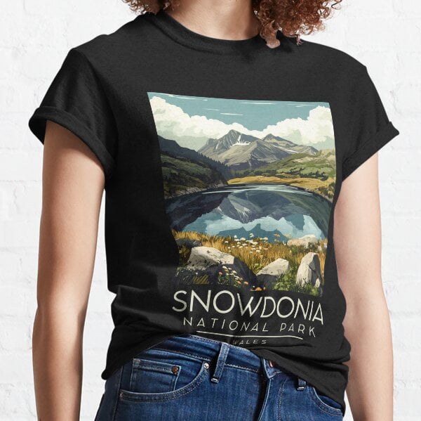 A Vintage Illustration Of Snowdonia National Park (Eryri) Wales Classic ...