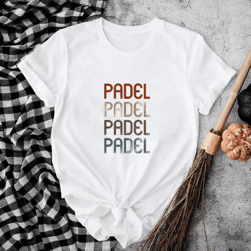 A Vintage Padel Player Graphic Artwork For Racket Sports Fans And ...