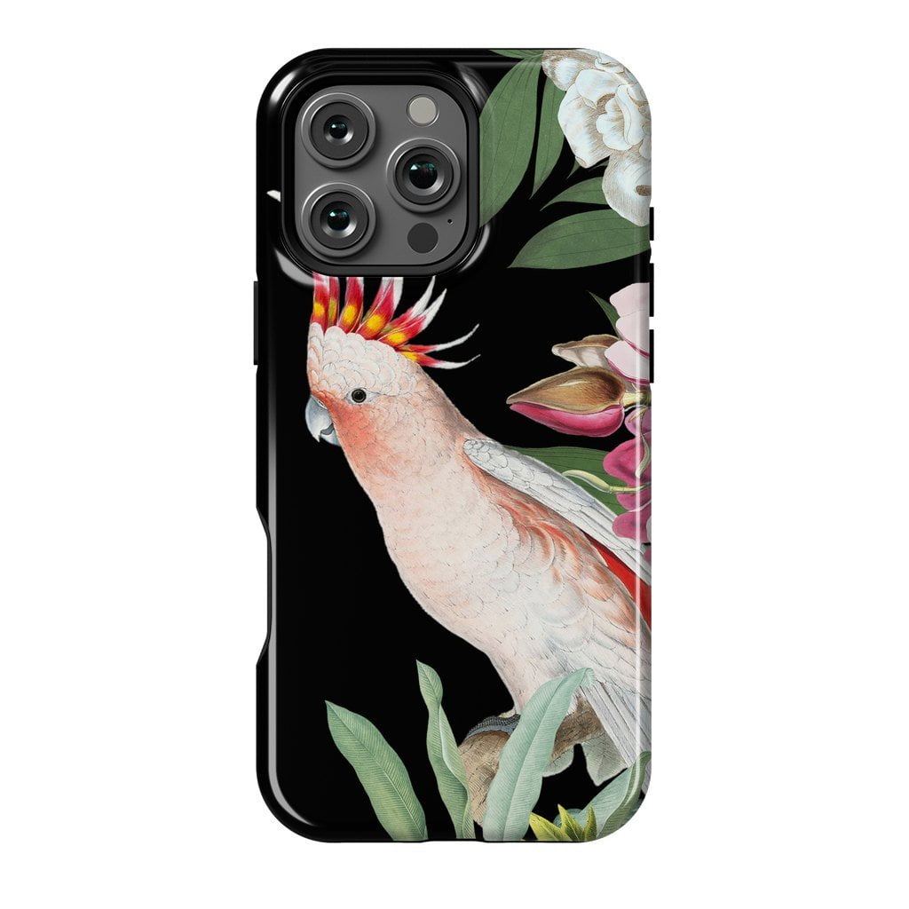 A Vintage Pink Cockatoo With Tropical Flowers Tough Case for iPhone 11 ...