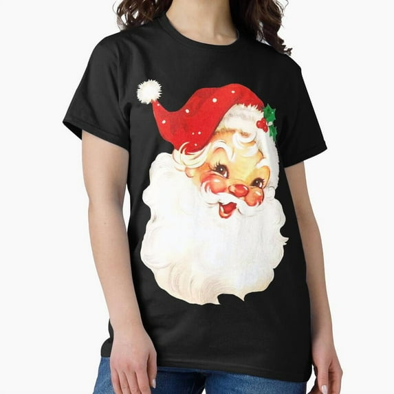 A Vintage St. Nick Claus Retro Style Christmas Holiday H8119 T-Shirt ...