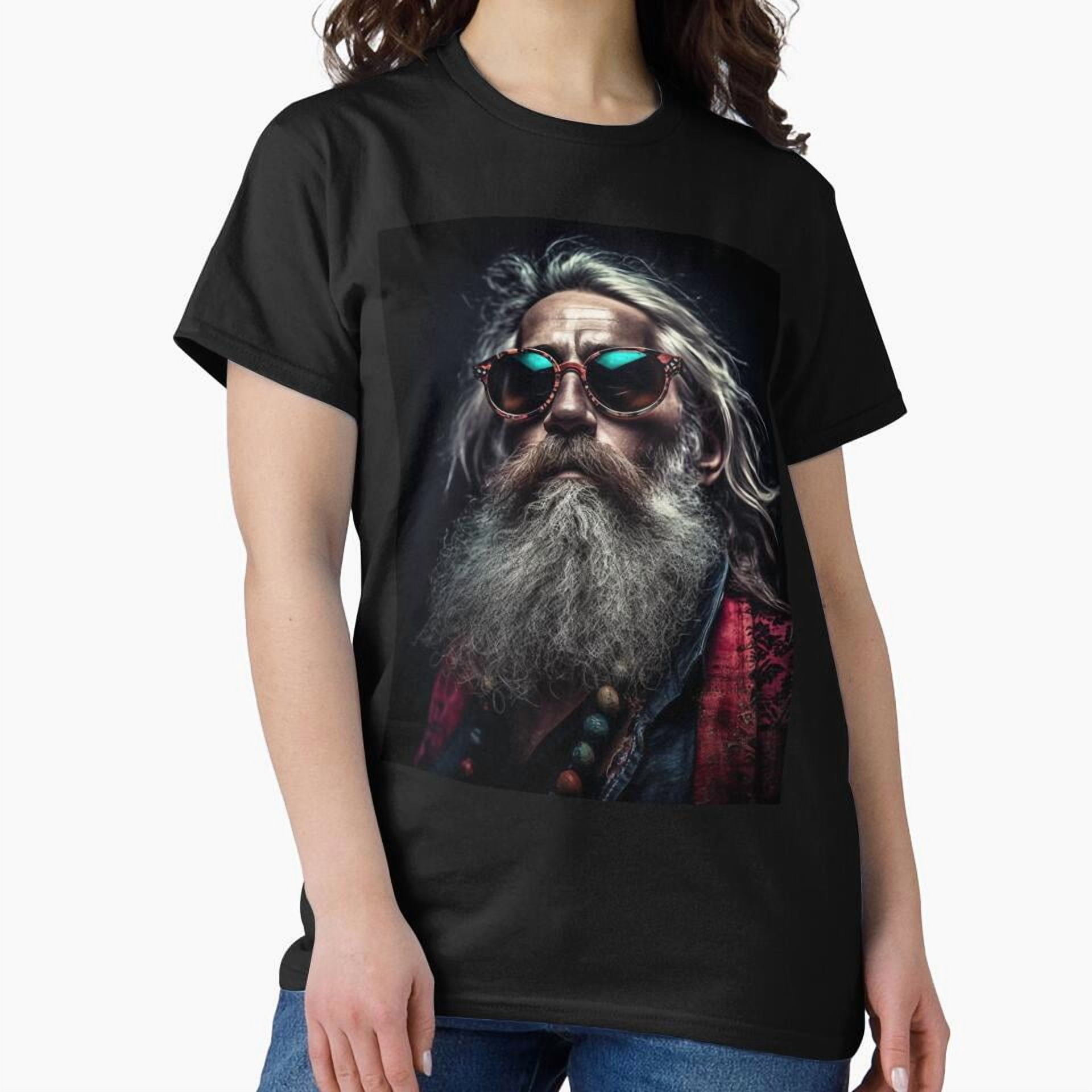 A Vintage Surreal Cool Portrait Of A Hipster St. Nick Claus For ...