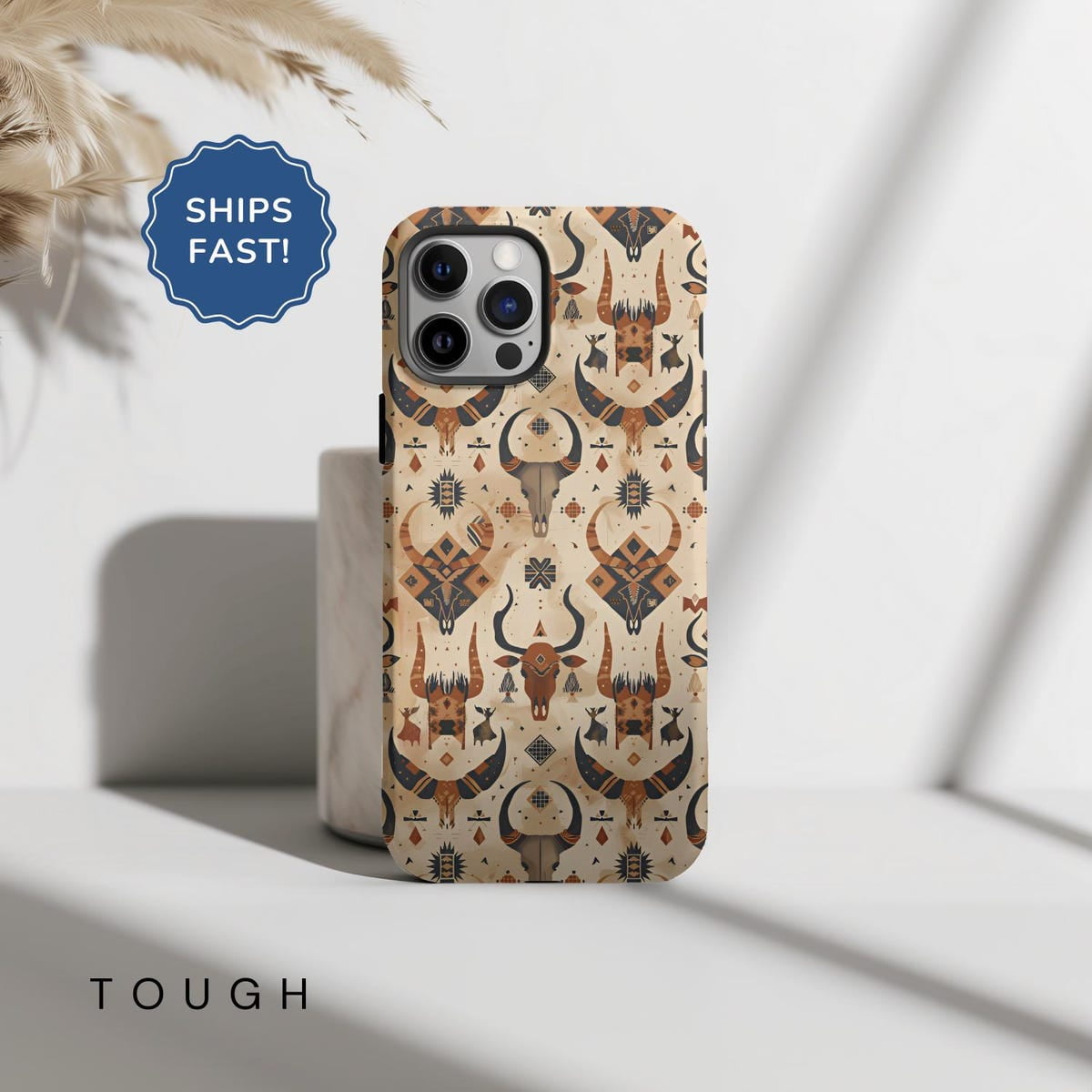 A Vintage Western Phone Case with a Cowboy Themed Design for 17 16 15 ...