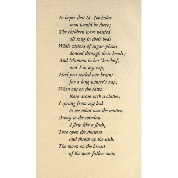 A Visit From St Nicholas Poem