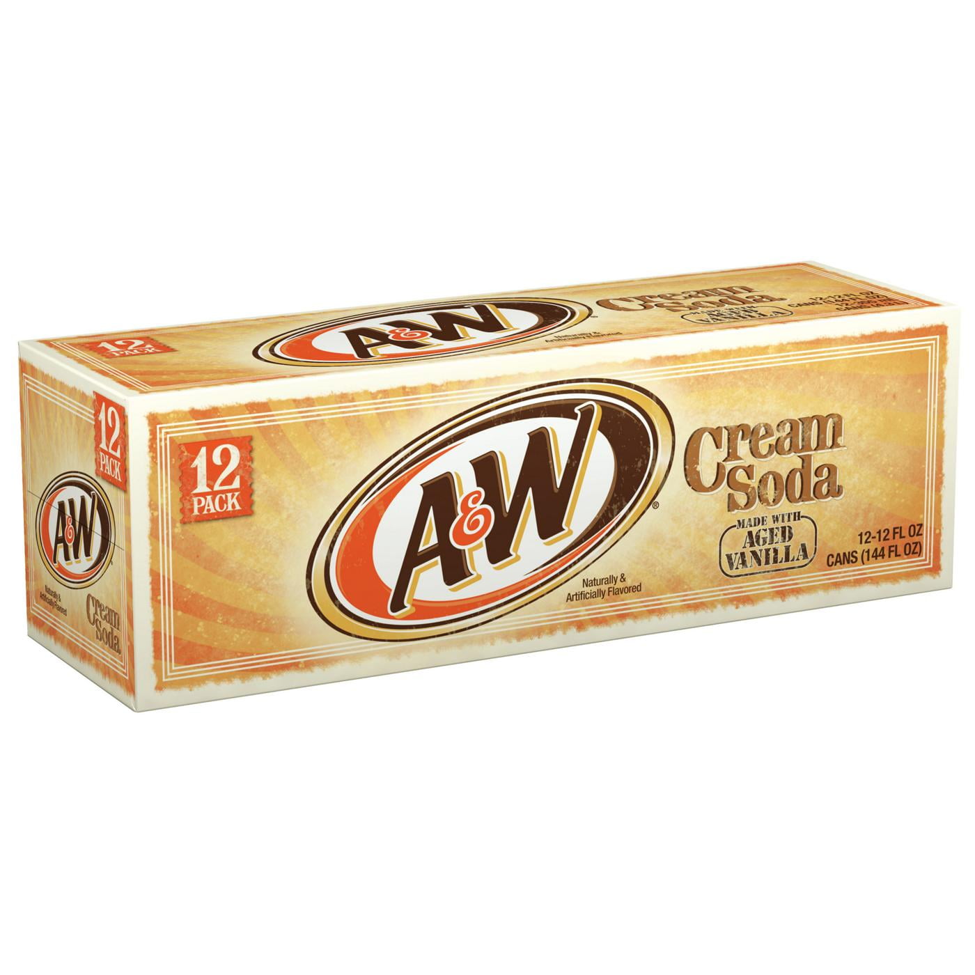 A&W Cream Soda 12 oz Cans - 12 pk - Walmart.com