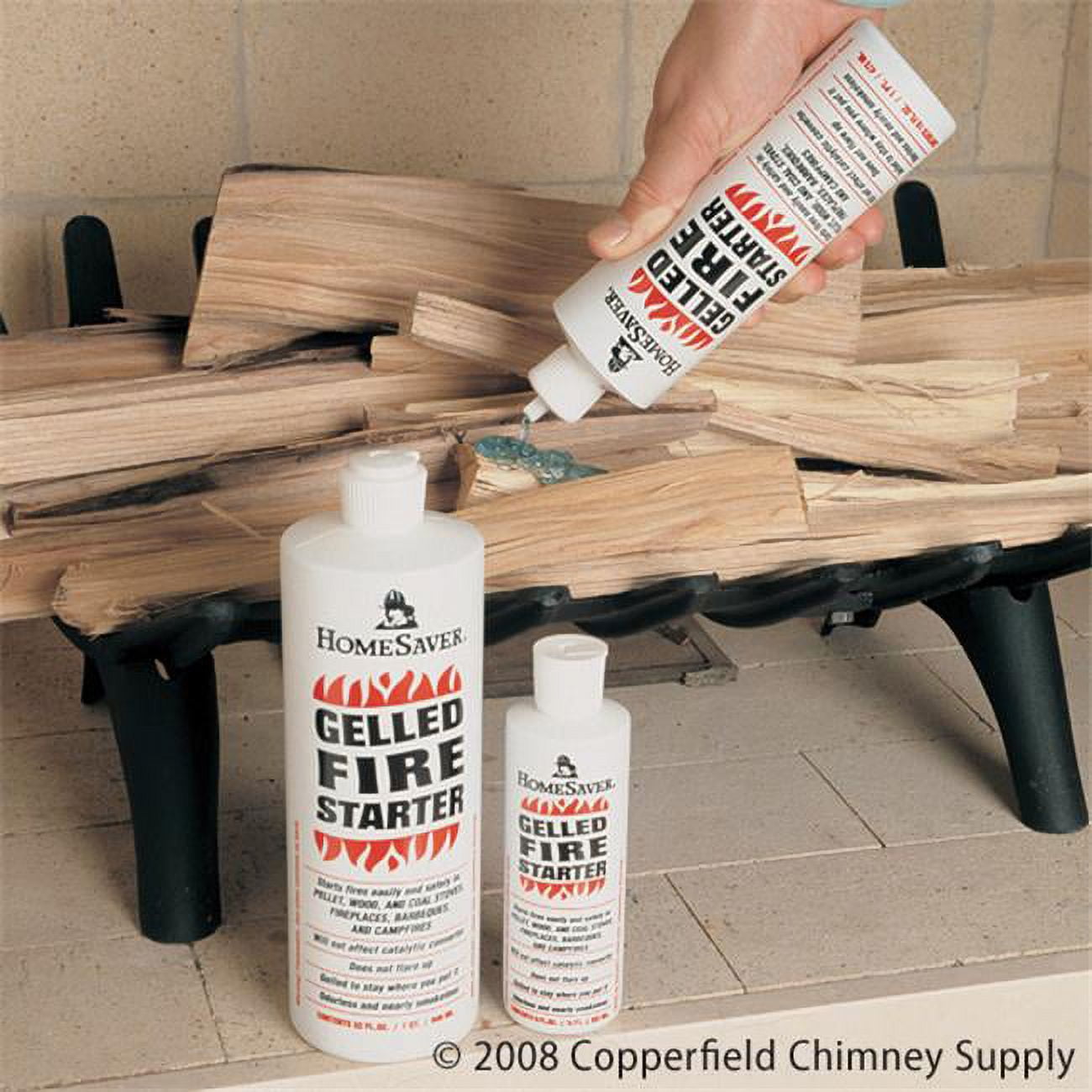 A.W. Perkins Co 10493 HomeSaver Gelled Firestarter case Of Twelve 32 oz ...