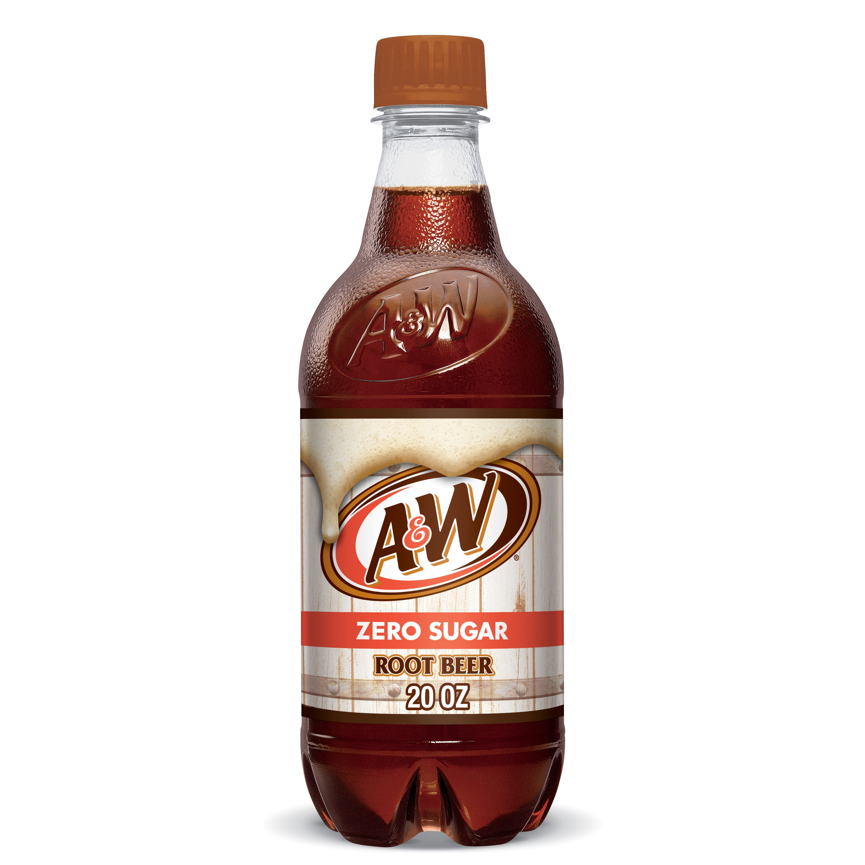 A&W Root Beer Zero Sugar Soda Pop 20oz Bottles, Pack of 12 - Walmart.com