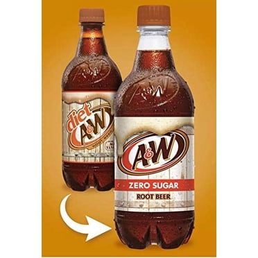 A&W Root Beer Zero Sugar Soda 12oz Cans, Pack of 24 - Walmart.com